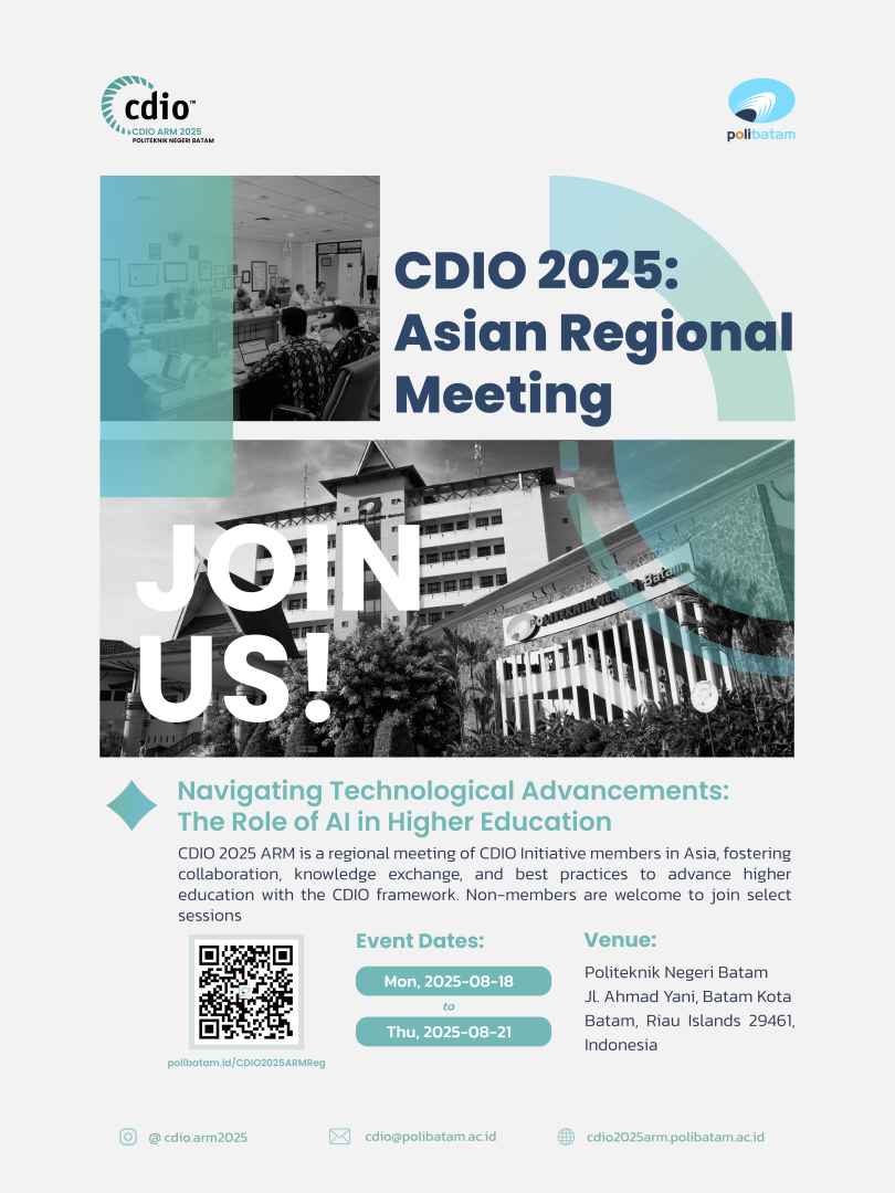 Join Us! CDIO 2025 Asian Regional Meeting @Polibatam – CDIO 2025 Asian ...